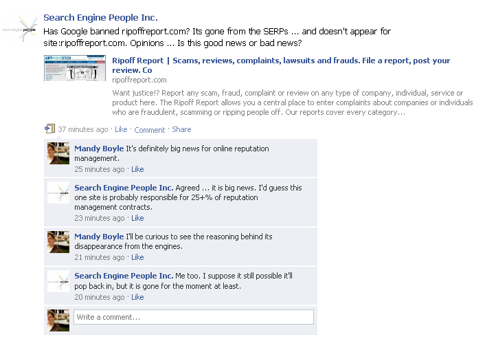 Is Ripoff Report Banned from Google? – Mandy Pennington